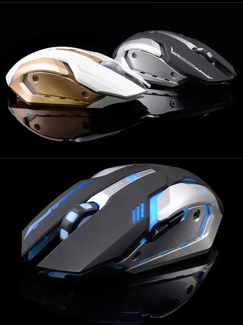 AZZOR Wireless Gaming Mouse: Rechargeable, 7-Color Breathing Backlight ...