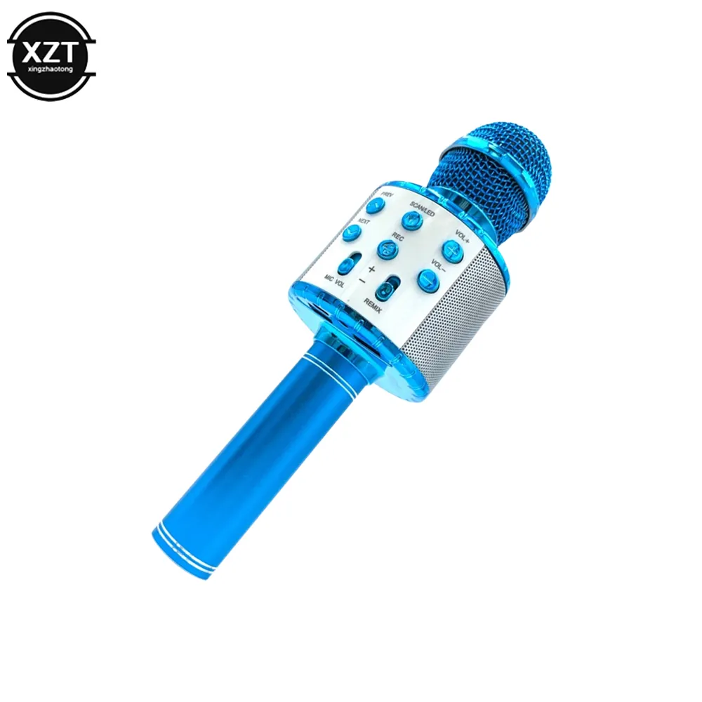 Ws858l Wireless Karaoke Microphone Bluetooth Handheld Portable Speaker Home Ktv Player With ...