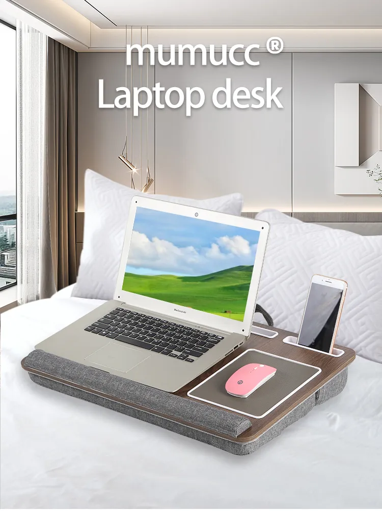 DHgate.com:MUMUCC Multi-Use Bamboo Lap Desk with Foldable Writing Board ...