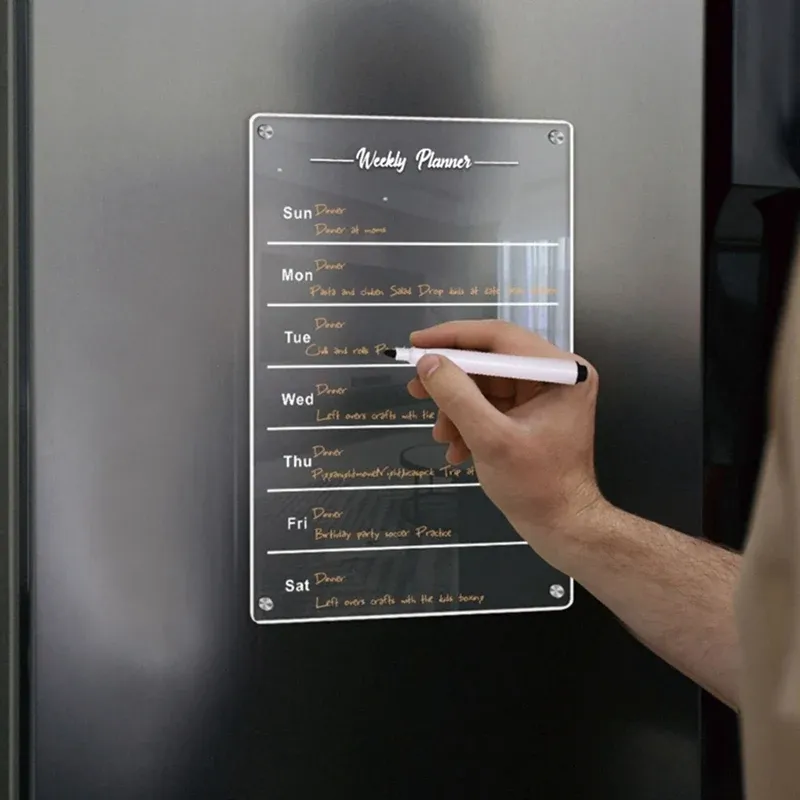 Family Organizer Dry Erase Board For Refrigerator - Magnetic Message ...