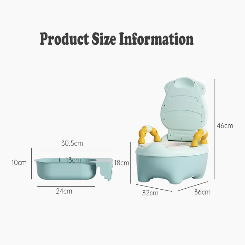 Cute Cow Portable Potty for Toddlers - Kids Toilet Training Seat with ...