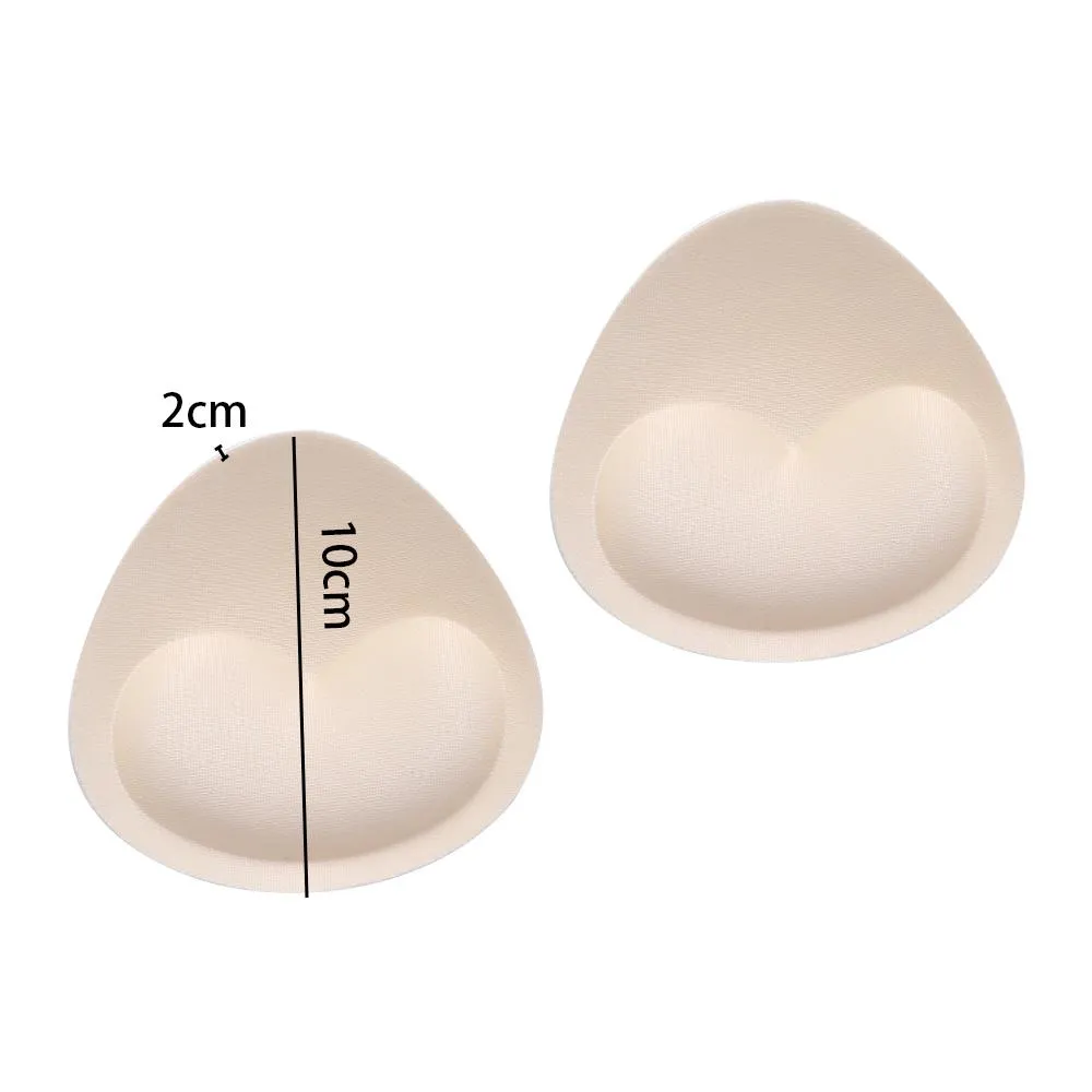 Bra Pads Inserts: Lightweight Enhancer Cups - Heart & Triangle Styles ...