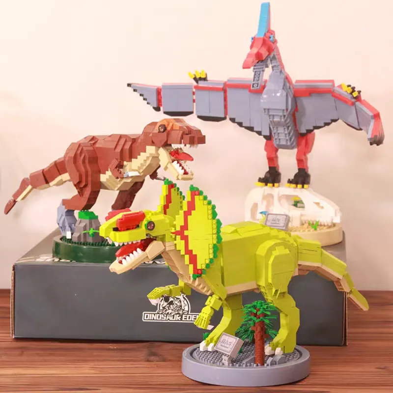 Mini Building Blocks Dinosaur: Moyu Jurassic Tyrannosaurus Rex ...