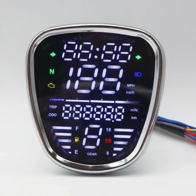 DHgate.com:Digital Motorcycle Speedometer LCD LED Display for Honda C70 ...