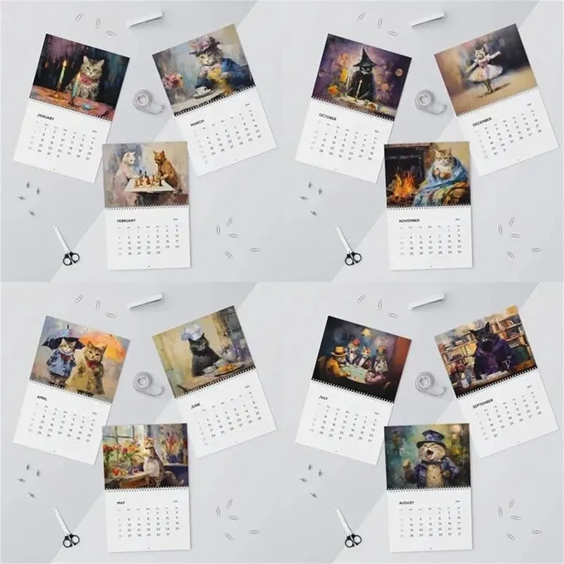 DHgate.com:2024 Funny Wall Calendar, 11 x 8.5 Inch, Cute Animal Design ...