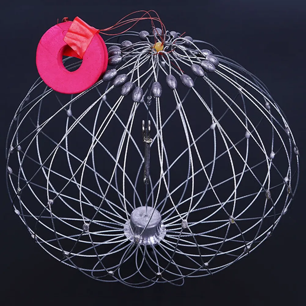Wire Fish And Crab Traps Automatic Open Close Steel Wire Cage For ...