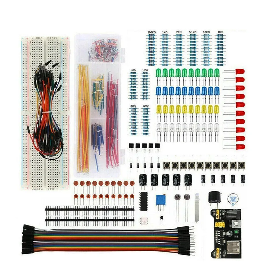 Arduino UNO R3 DIY arduino component kit with 830 Tie-Point Breadboard ...