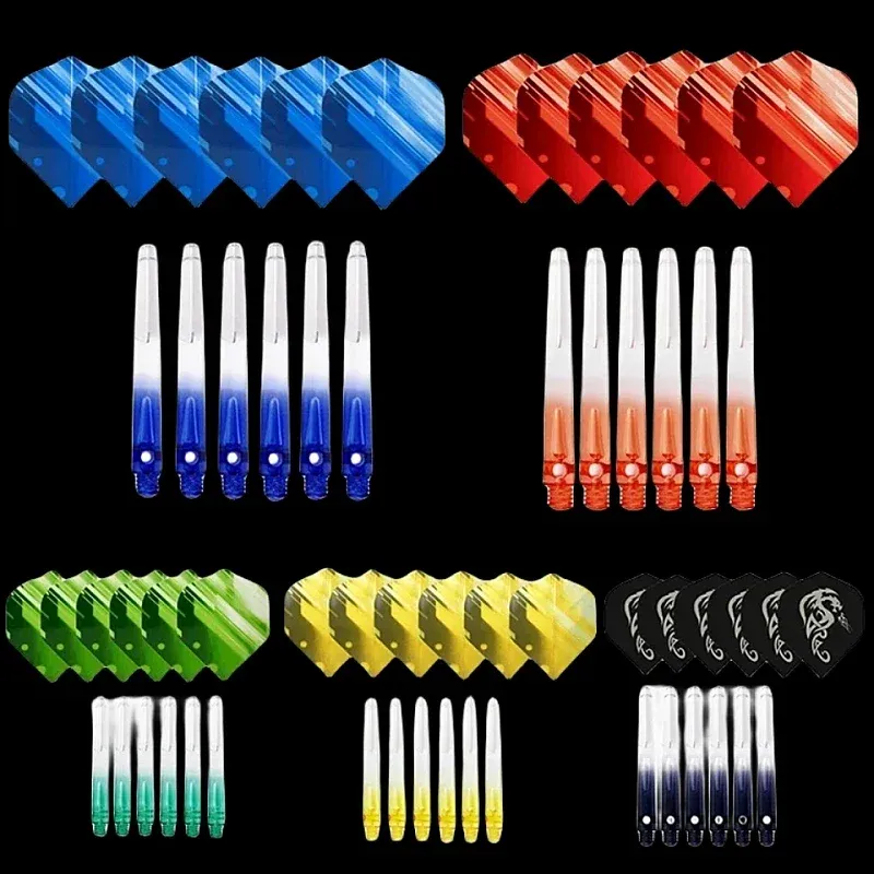 DHgate.com:6-Pack 2BA Thread Darts Shafts and Flights Combo Set, Small ...