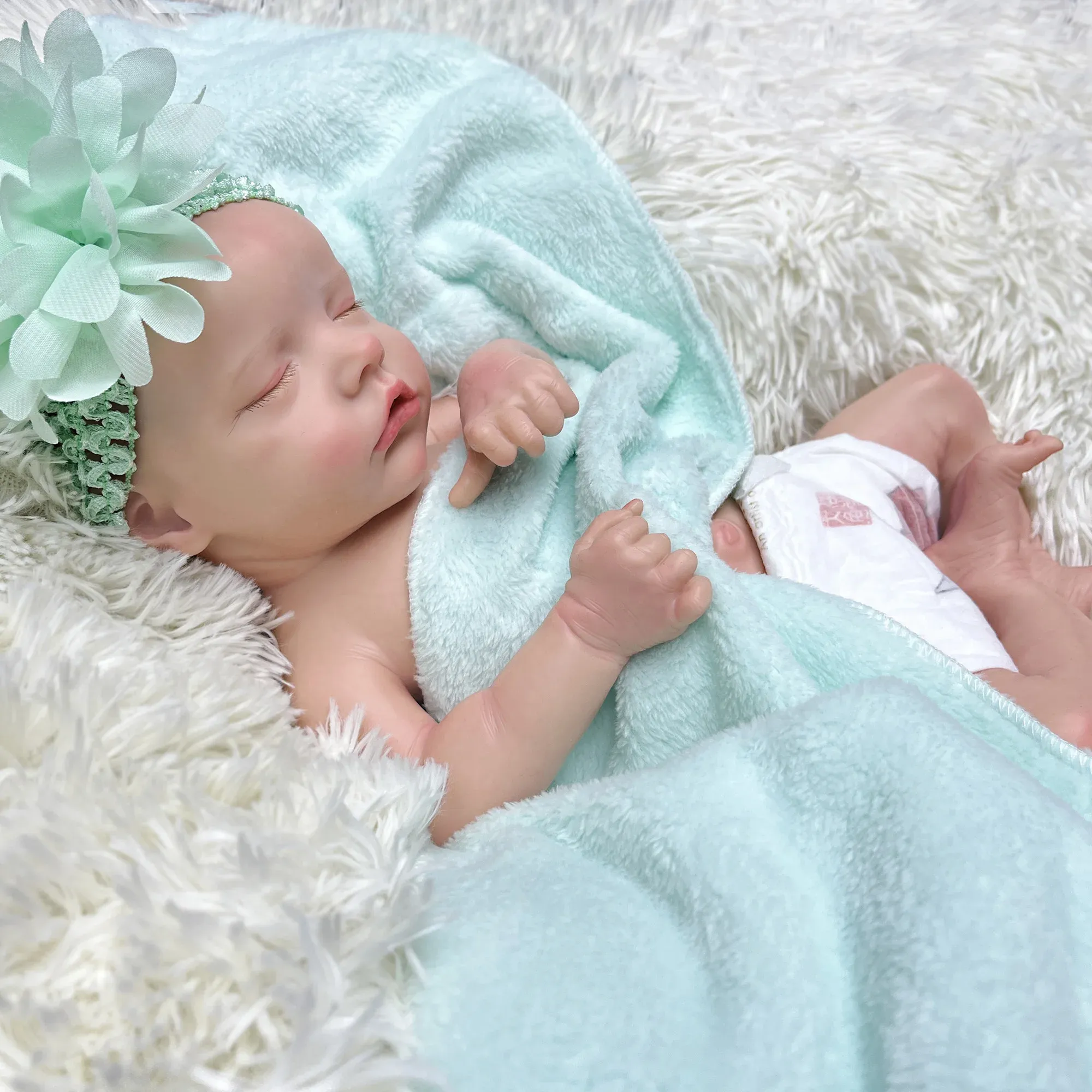 DHgate.com:Lifelike Soft Silicone Reborn Doll, 45CM Twins Bebe Reborn ...