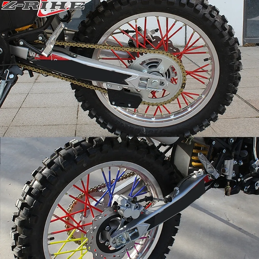 Motorcycle Wheel Spoked Protector Wraps Rims Skin Trim Covers Pipe For ...