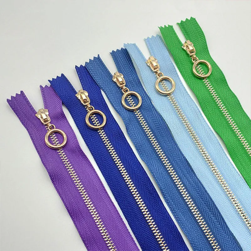 Metal Auto Lock Close-End Zippers for Sewing Clothes and Luggage Bags ...