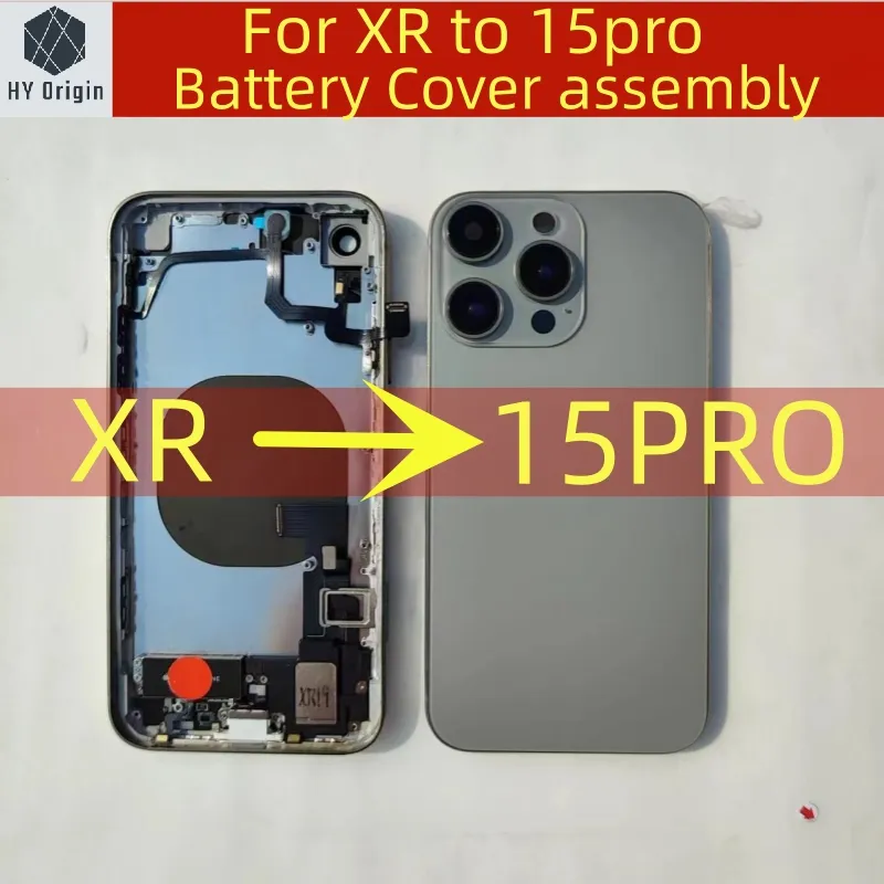 DIY Housing for iPhone XR and 15 Pro Back Cover and Battery Middle ...