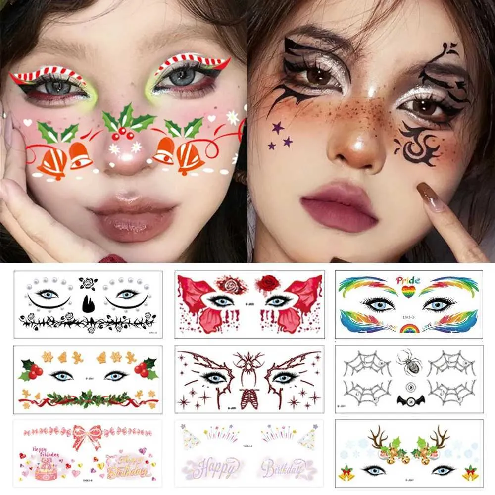 10 Temporary Temporary Face Stickers Waterproof For Women, Children ...
