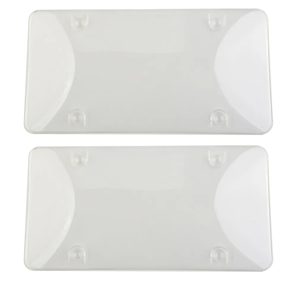 2 Pack Black Reflective License Plate Covers Anti Speed Camera Light ...