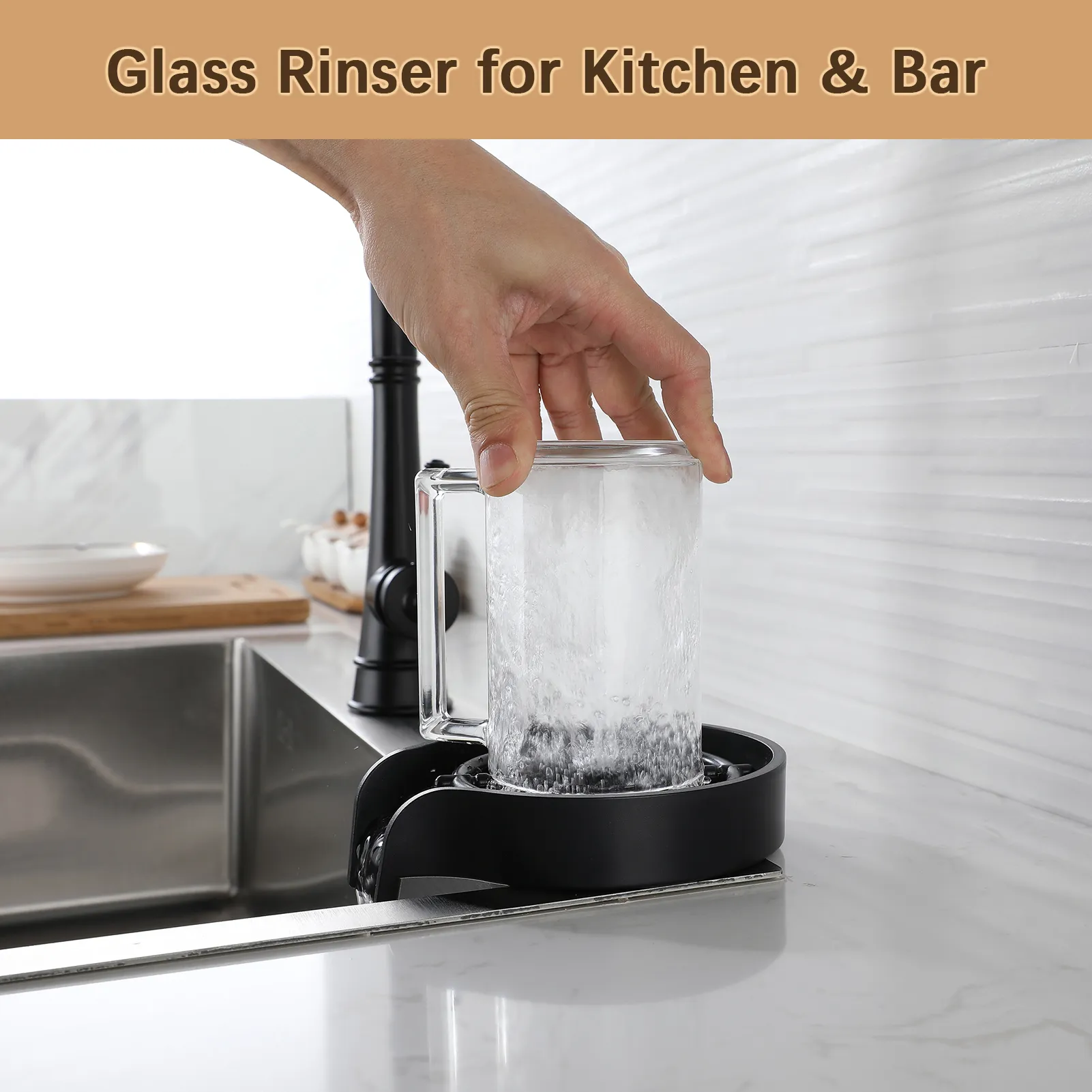 Glass Rinser For Kitchen Sink Bottle Cups Washer For... From Ddmyearth ...