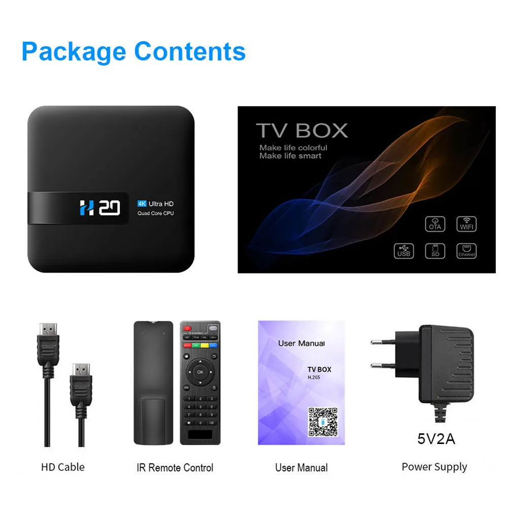 4K HD Media Player Box for TV - Android Smart TV Streaming Device ...