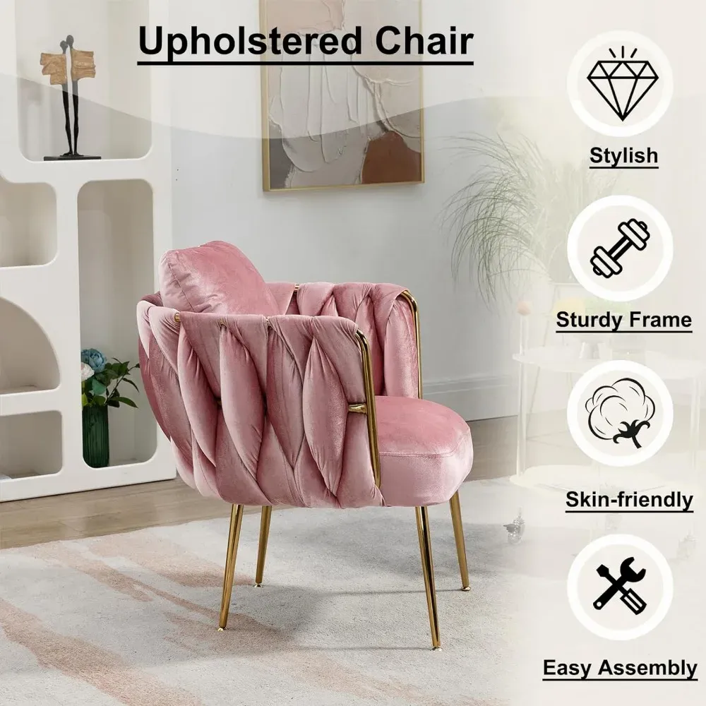 Soft Padded Velvet Accent Chair Single Sofa Or Pink Velvet Armchair From Homepro1 113.07 DHgate.Com