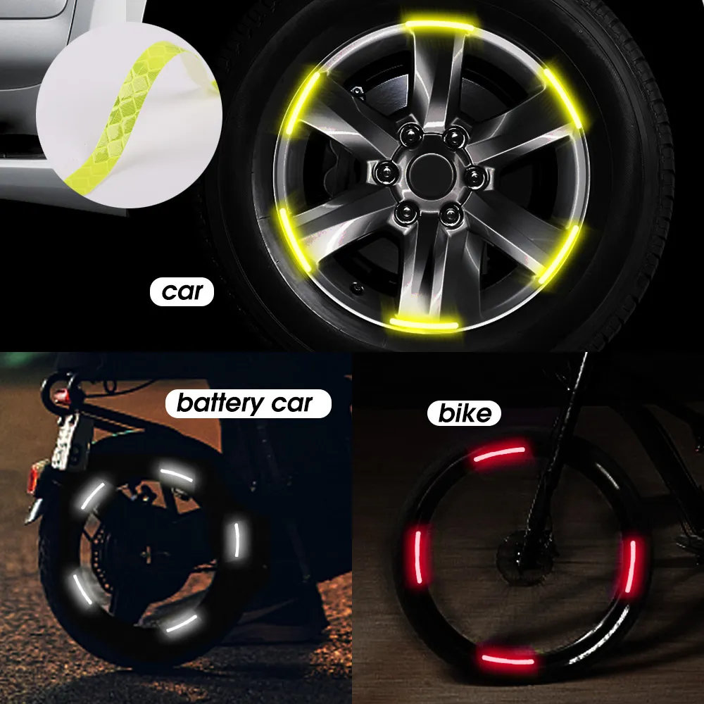 DHgate.com:40/20pcs Car Tire Wheel Hub Reflective Safety Stickers ...