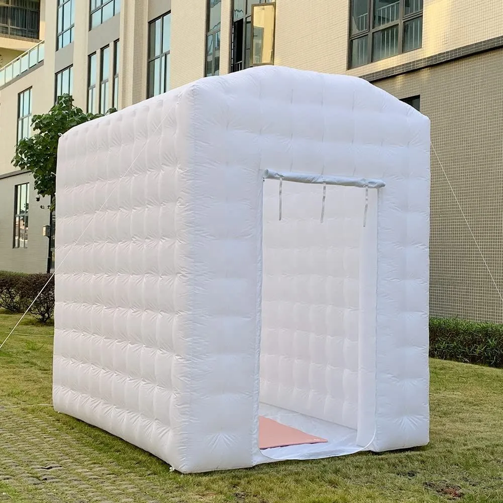 Inflatable Air Tent White Oxford Portable LED Hot Yoga Dome Tent For ...