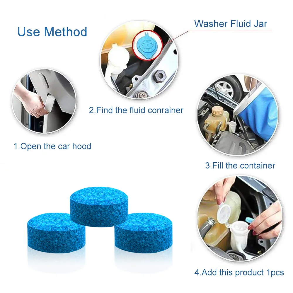 40L Car Cleaning Effervescent Tablets, Multifunctional Washer Tablets ...