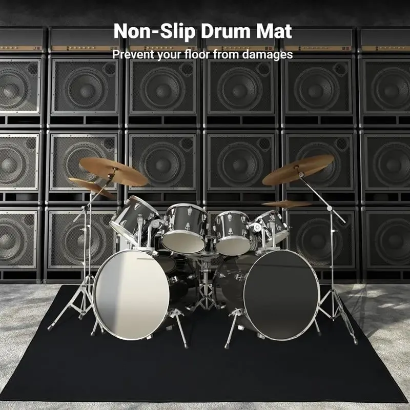 Soundproofing Drum Carpet - Electric Drum Rug Pad for Jazz Drum Sets ...