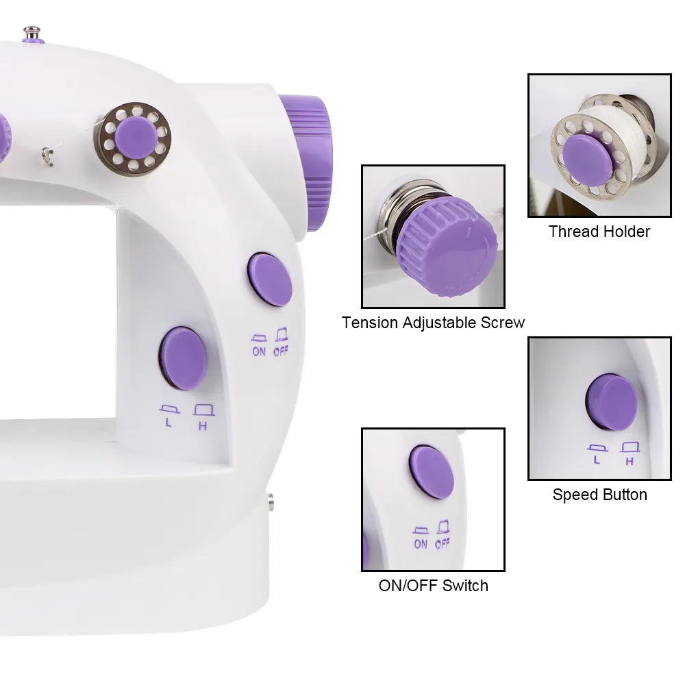 Two Speed Sewing Machine Handheld Sewing Machine – Portable Electric ...