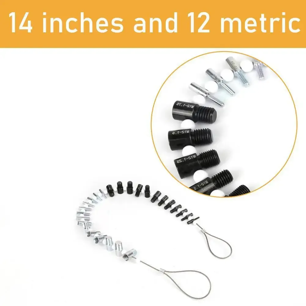 Imperial Metric Bolt Nut Screw Thread Checker with 26 Male/Female Size ...