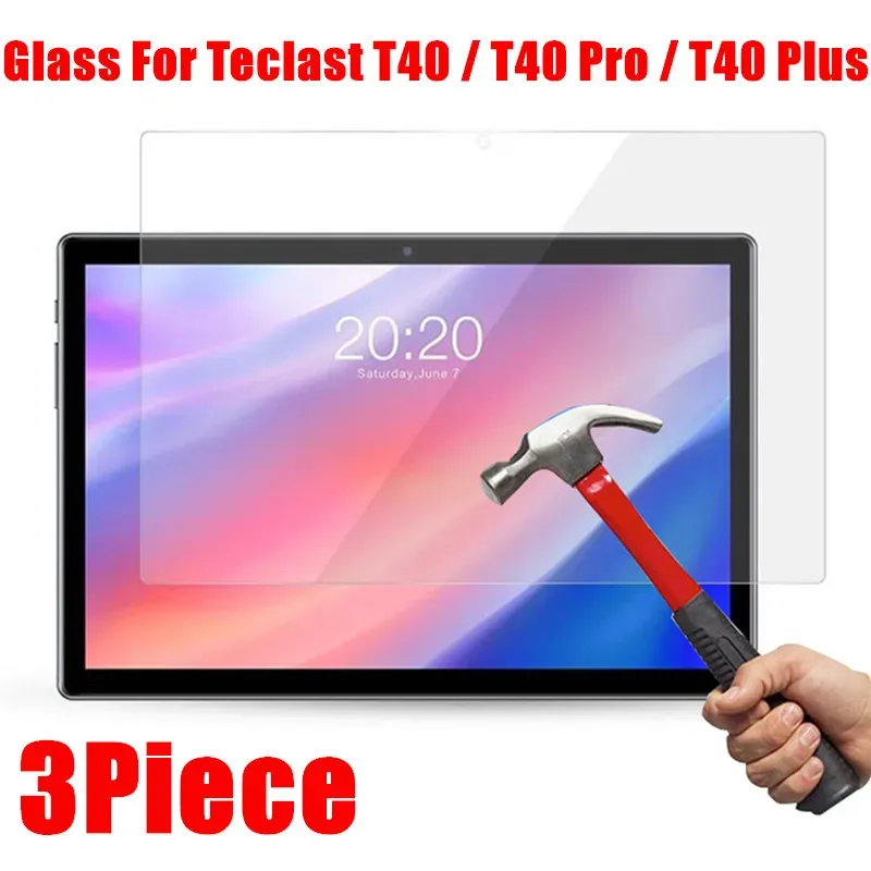 3-Pack Tempered Glass Screen Protector for Teclast T40 Plus/T40 Pro 10. ...