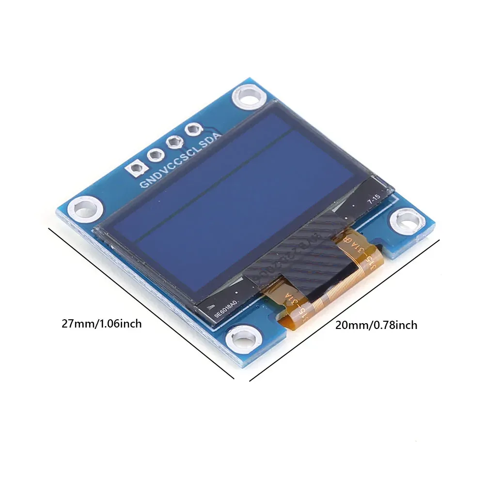 96 4-Pin IIC OLED Screen Display Module, 128x64 SSD1315 Serial Port ...