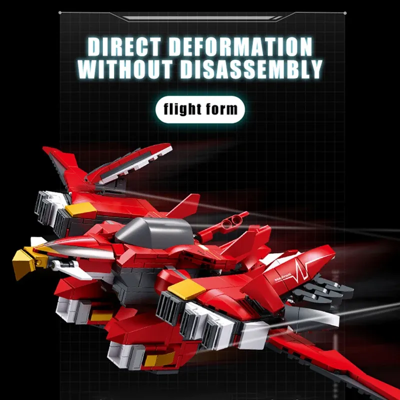 Hurricane Flame Eagle Mech Robot Kit - Premium High-Tech Building ...