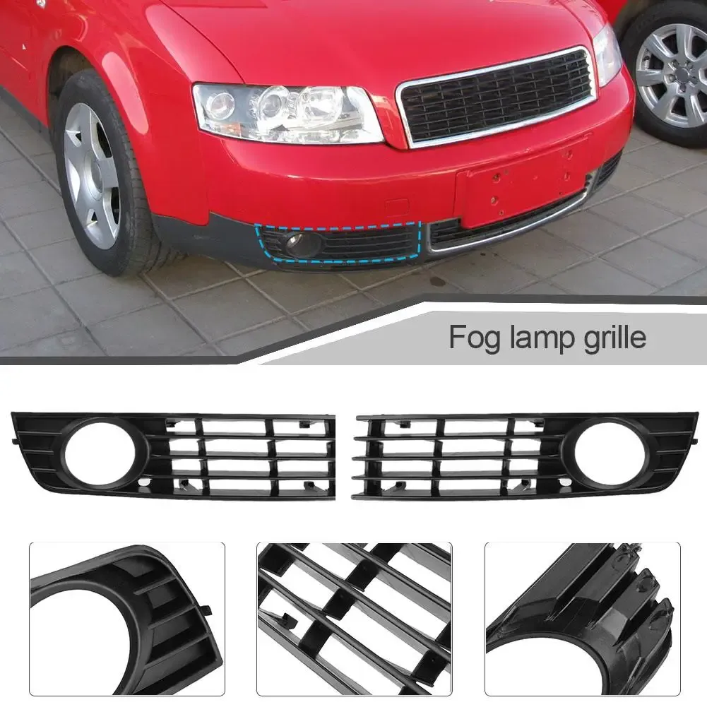 Vehicle Front Bumper Lower Grill Cover: Durable ABS Plastic, Black Fog ...