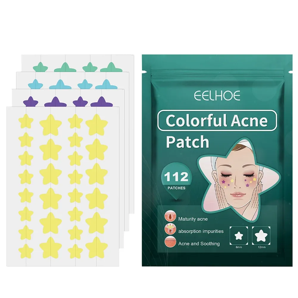 DHgate.com:112Pcs Star Shaped Hydrocolloid Acne Patches, Cute Pimple ...