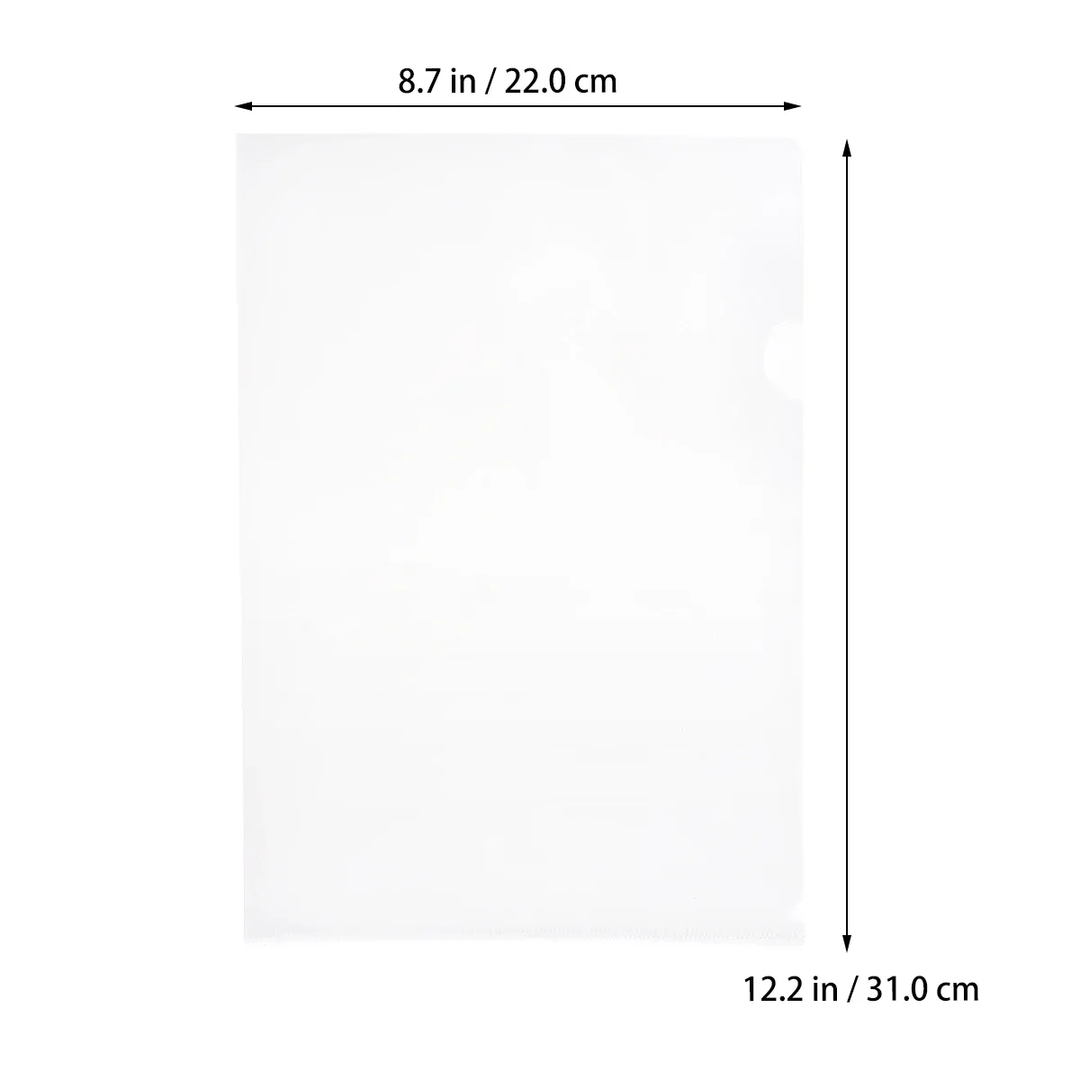 Wholesale L Type A4 Size Clear Document Folder Plastic Practical ...