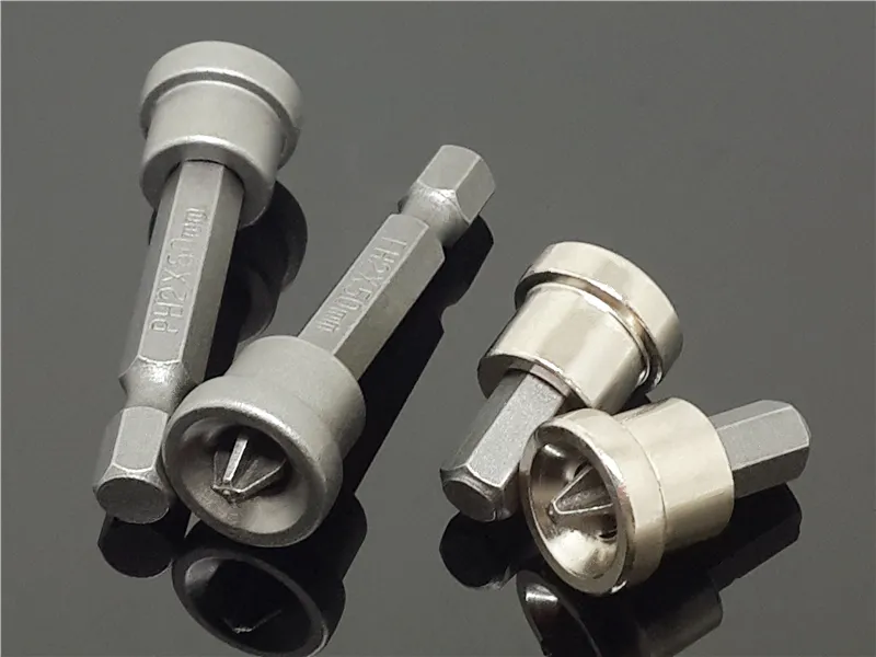 5-Piece Drywall Screwdriver Bit Set - Depth Stop, PH2 Hex Shank ...