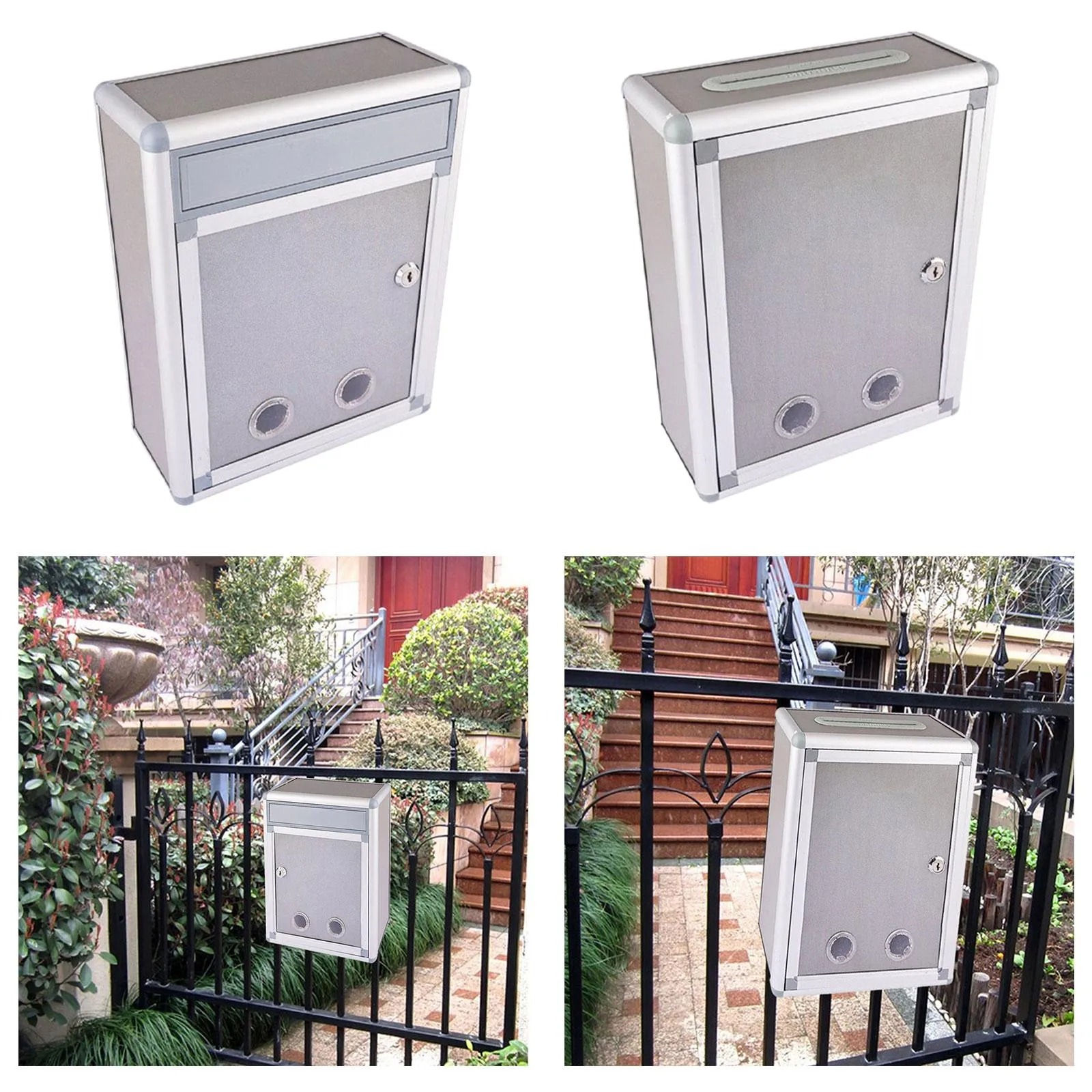 Wall Mounted Mailbox Locking Mailbox Security Blank Design Newspapers ...