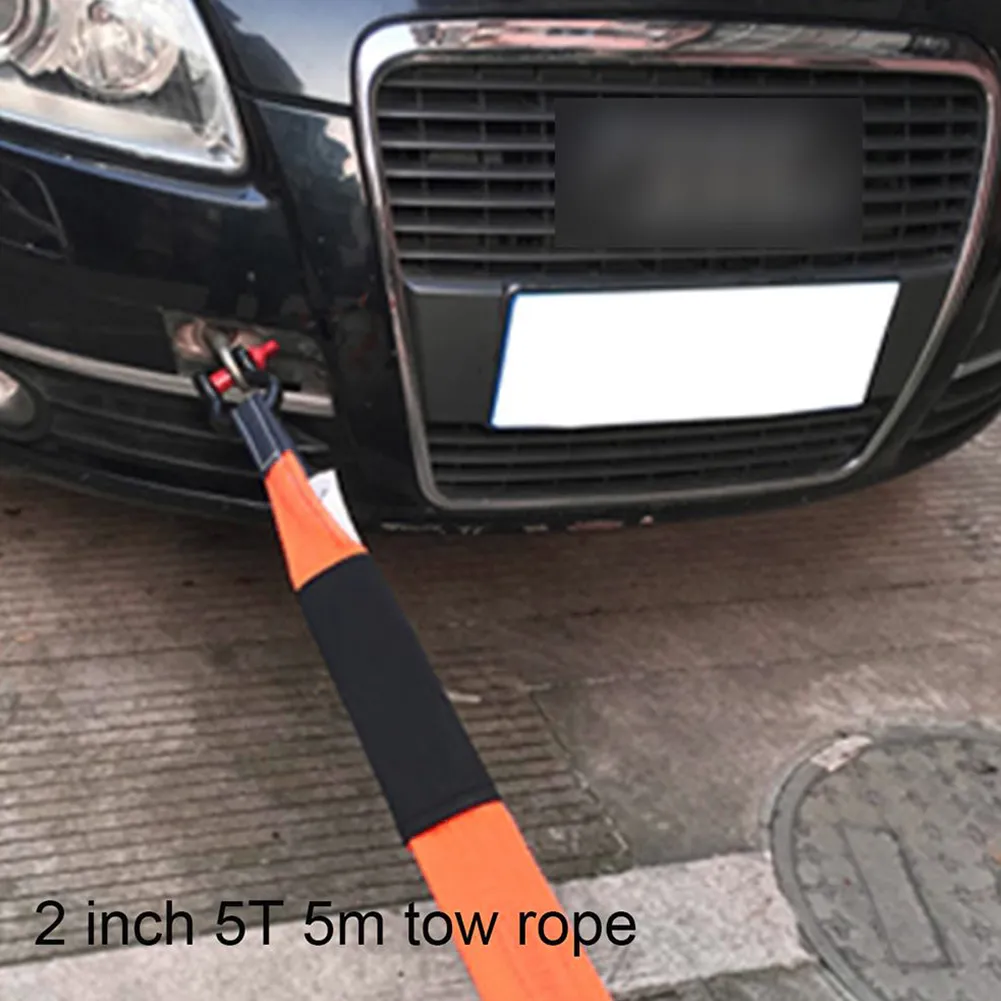 5 Tons 16ftx2in Tow Strap with Reflective Safety Stripes - Emergency ...