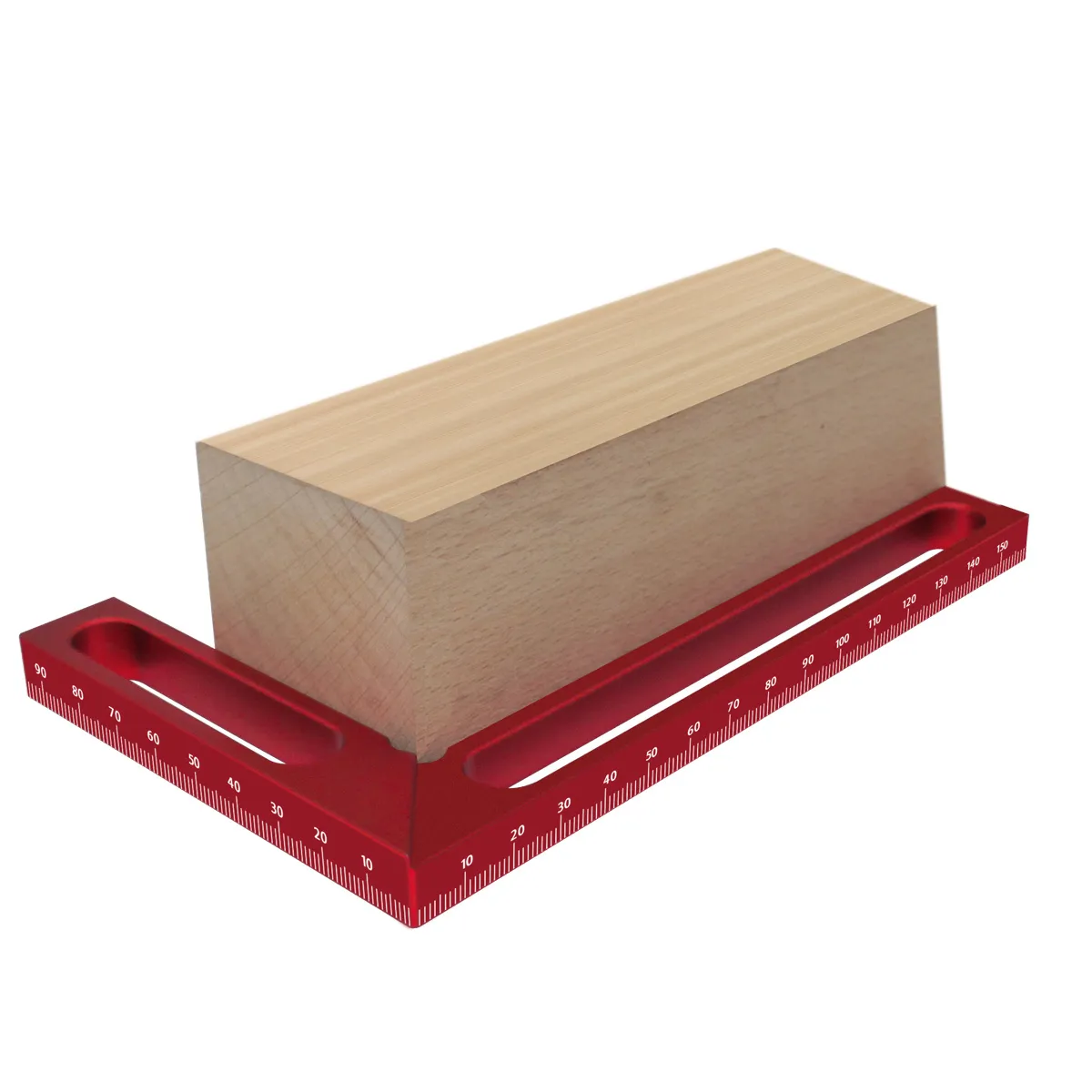 Woodworking Right Angle Ruler Aluminum Height Gauge Measuring Tool 90 ...