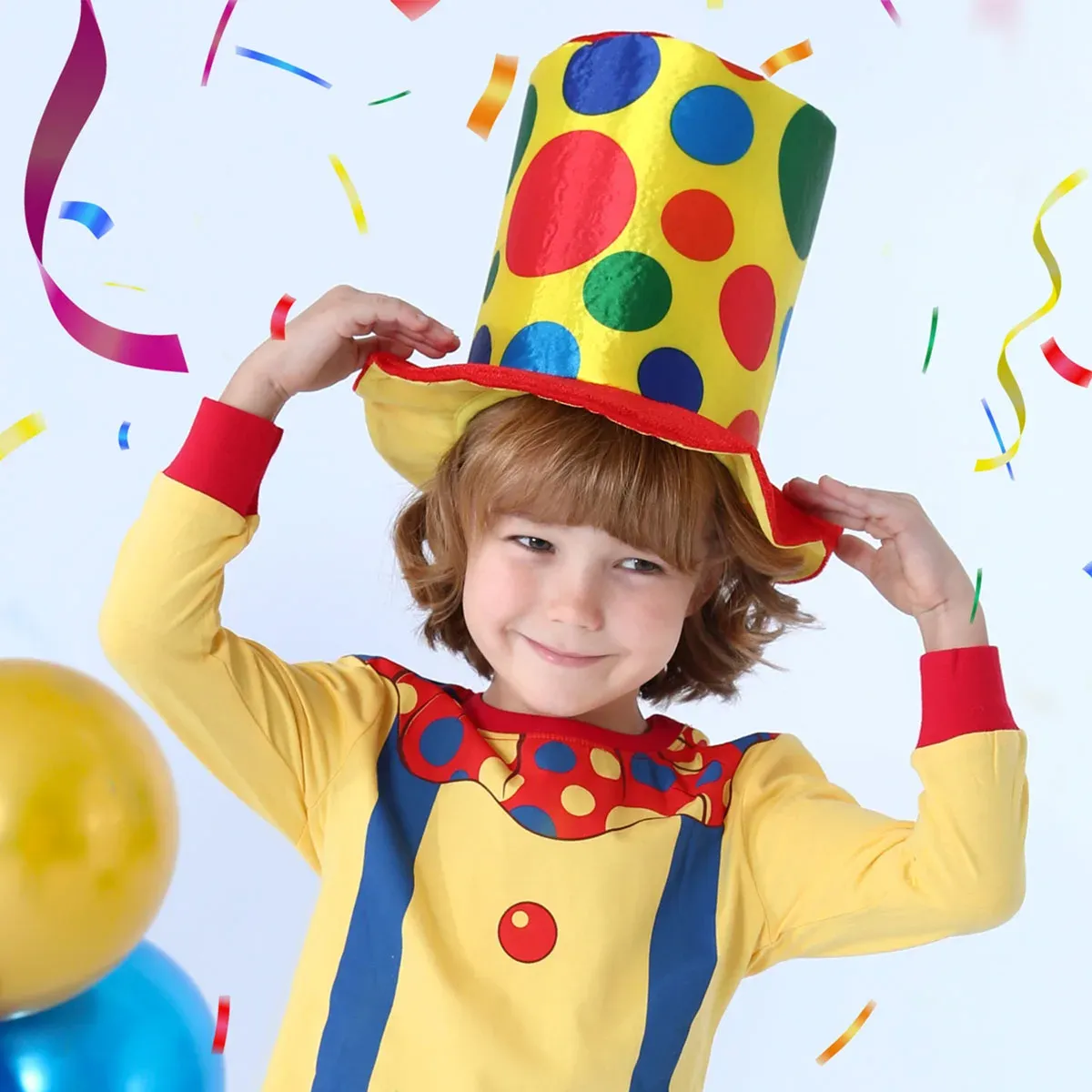 Clown Hats For Toddler Boys Novel Multicolor Carnival Hat, Kids Infant ...