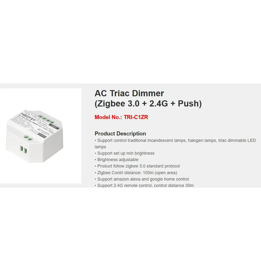 DHgate.com:MiBoxer ZigBee 3.0+2.4G AC Triac Smart Push Dimmer Switch ...