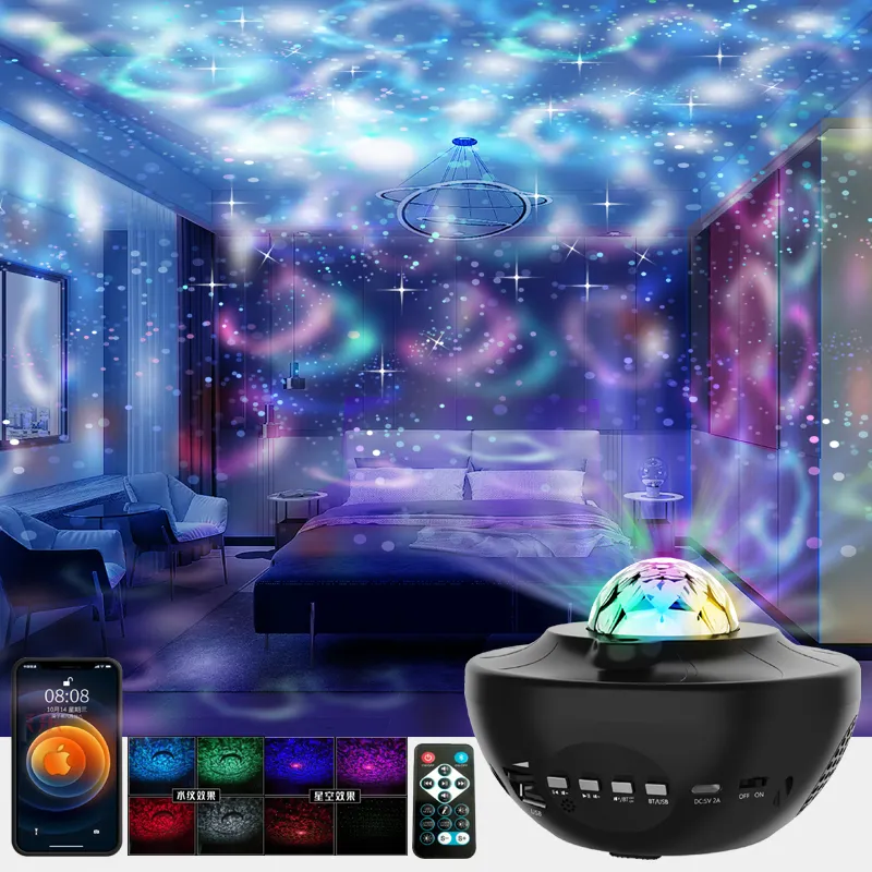 Sky Nebula Projector Galaxy Starry Night Light, Rotating Star Projector ...
