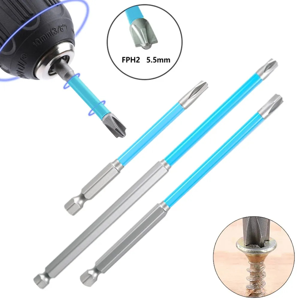 FPH2 Magnetic Slotted Cross Head Screwdriver Bit Set for Electrician ...