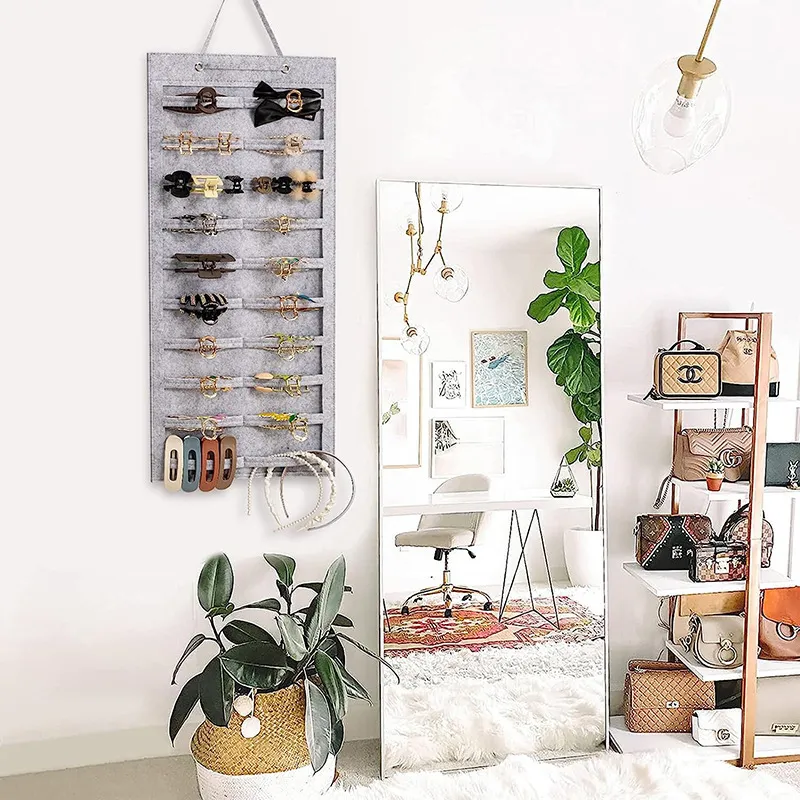 Hair Clip Organizer Wall Mount Large Capacity Headband & Hair ...