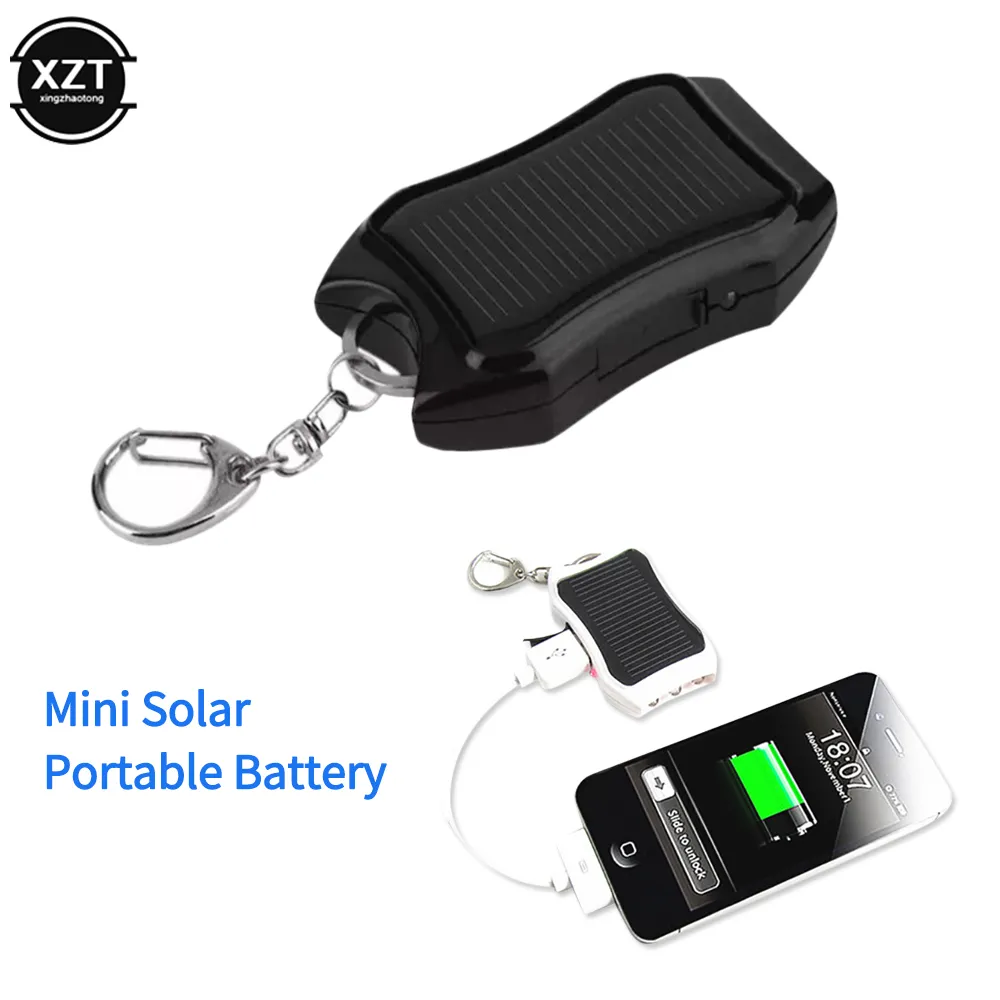 2024Solar Keychain Charger, Eco-Friendly 1000mAh Portable Solar Power ...