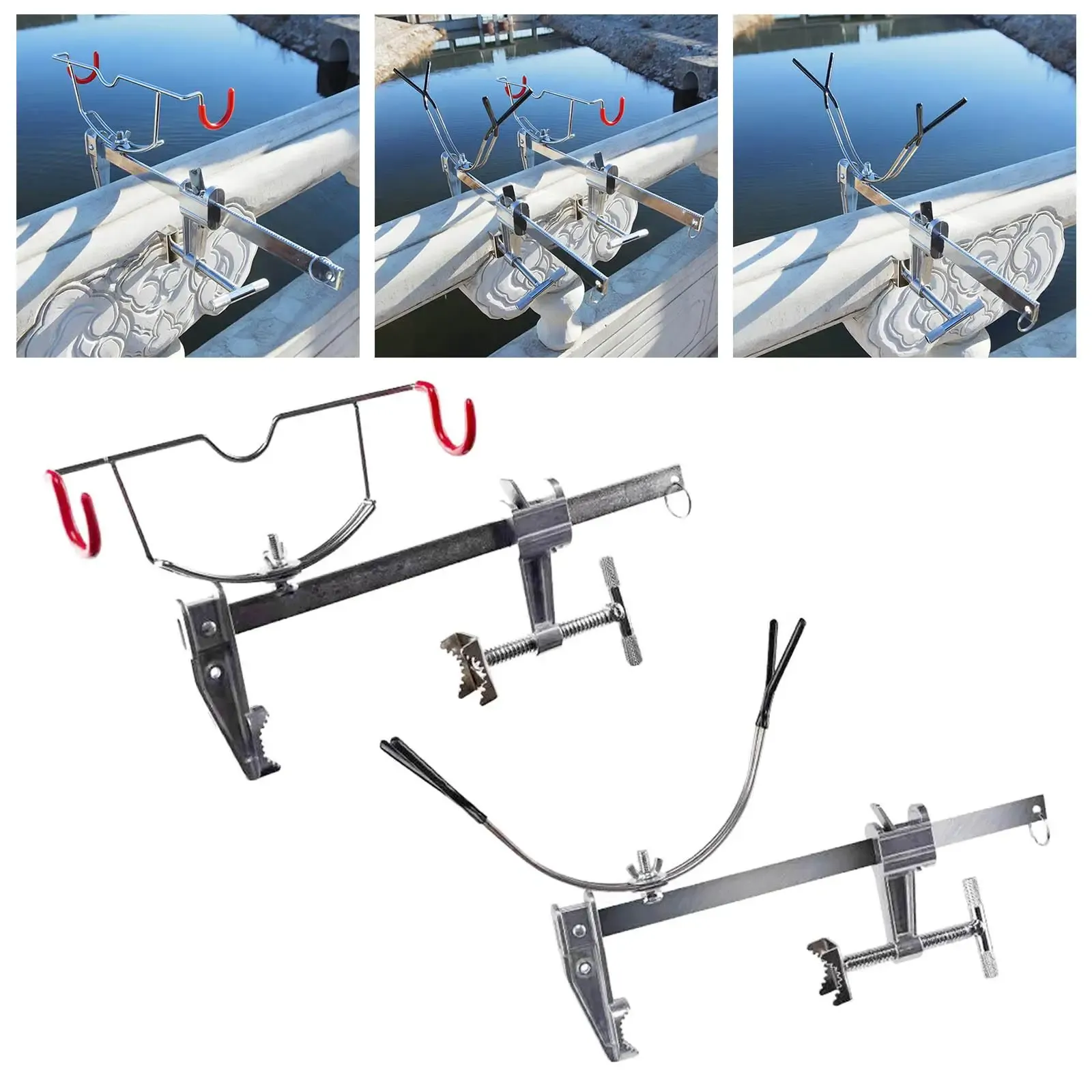 Adjustable Fishing Rod Holder: Premium Rail Mount Rack for Boat, Kayak ...