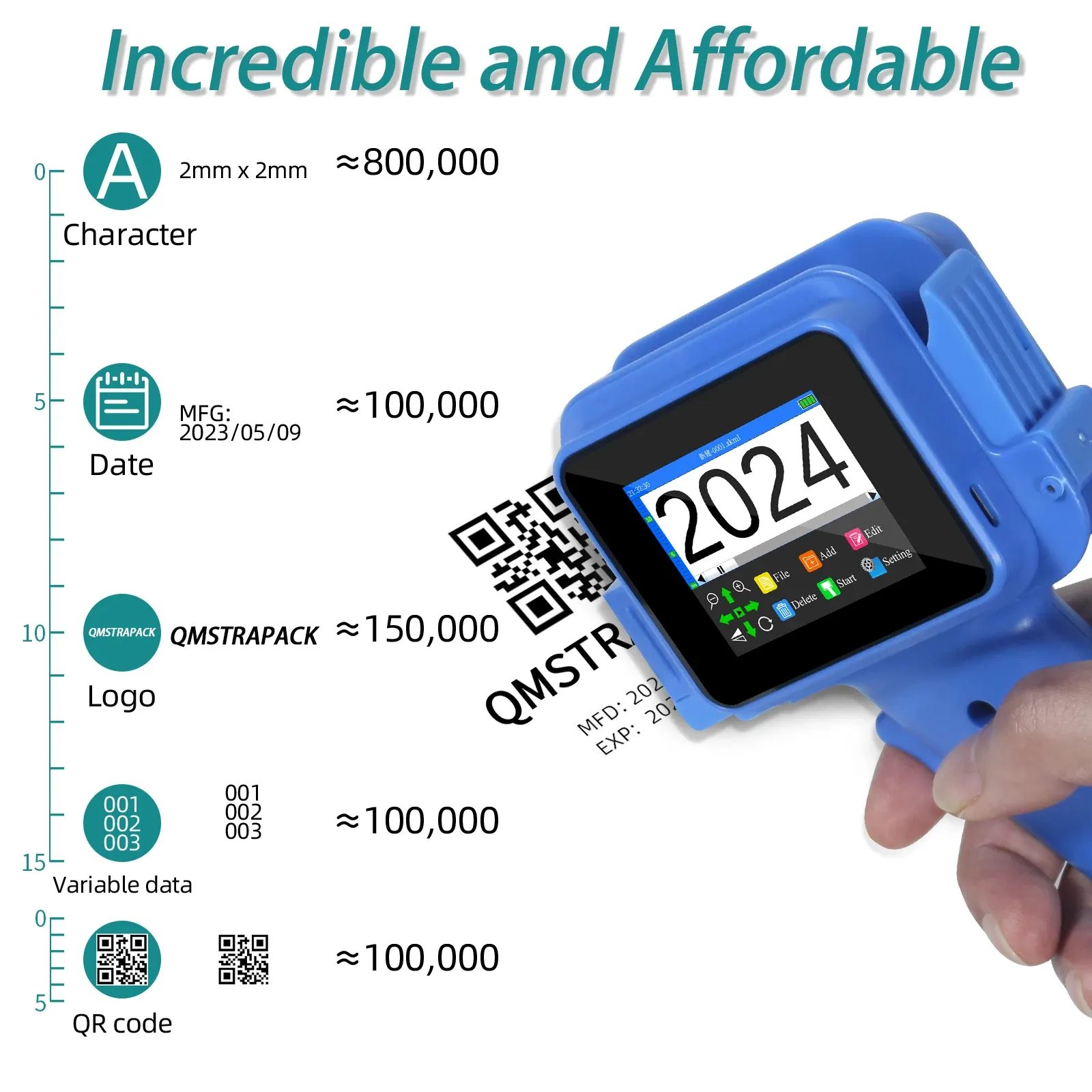 DHgate.com:Mini Handheld Inkjet Printer: Portable Date/Logo/Code ...