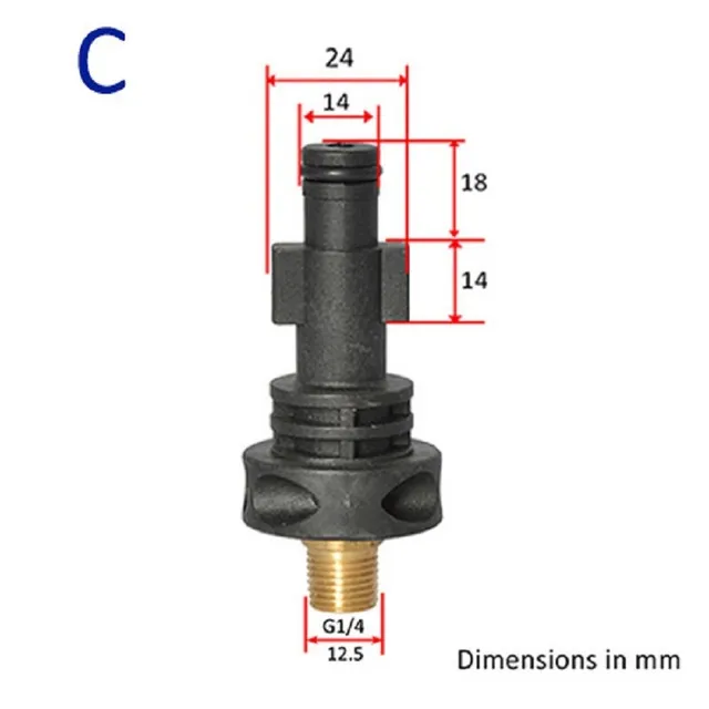 Plastic Bayonet Fitting Adapter Foam Nozzle for Karcher Lavor Pressure ...