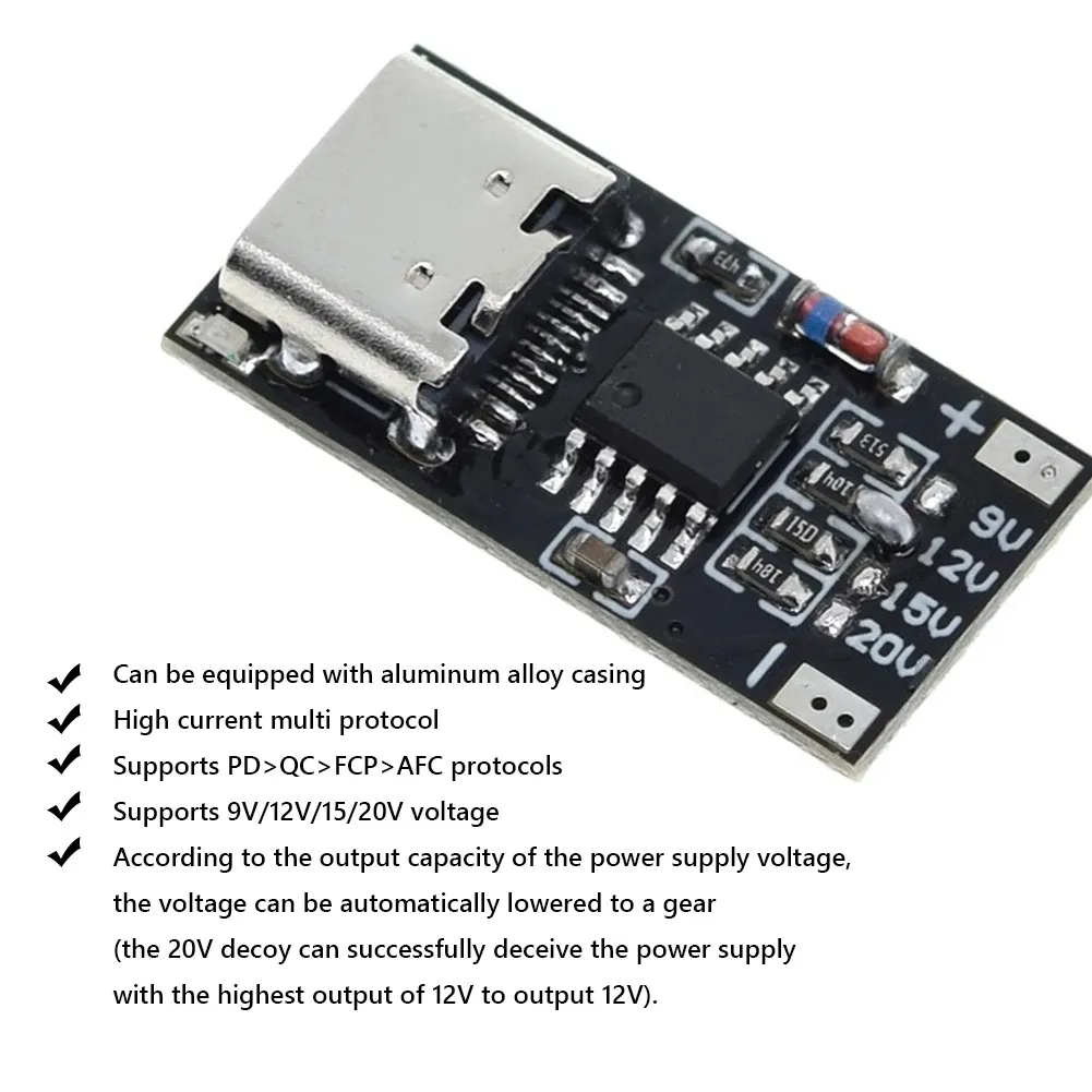 USB PD Power Bank Module Type C Decoy Board With PD3.0/2.0, PPS, QC4 ...