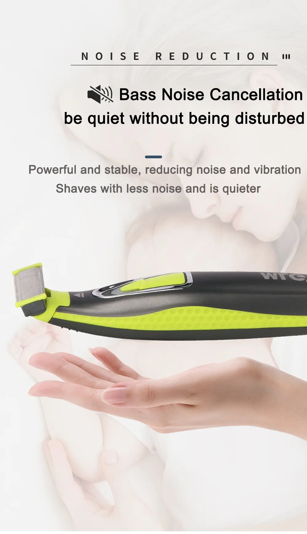 T Shaped Blade Electric Shaver for Men and Women Portable Full Body ...