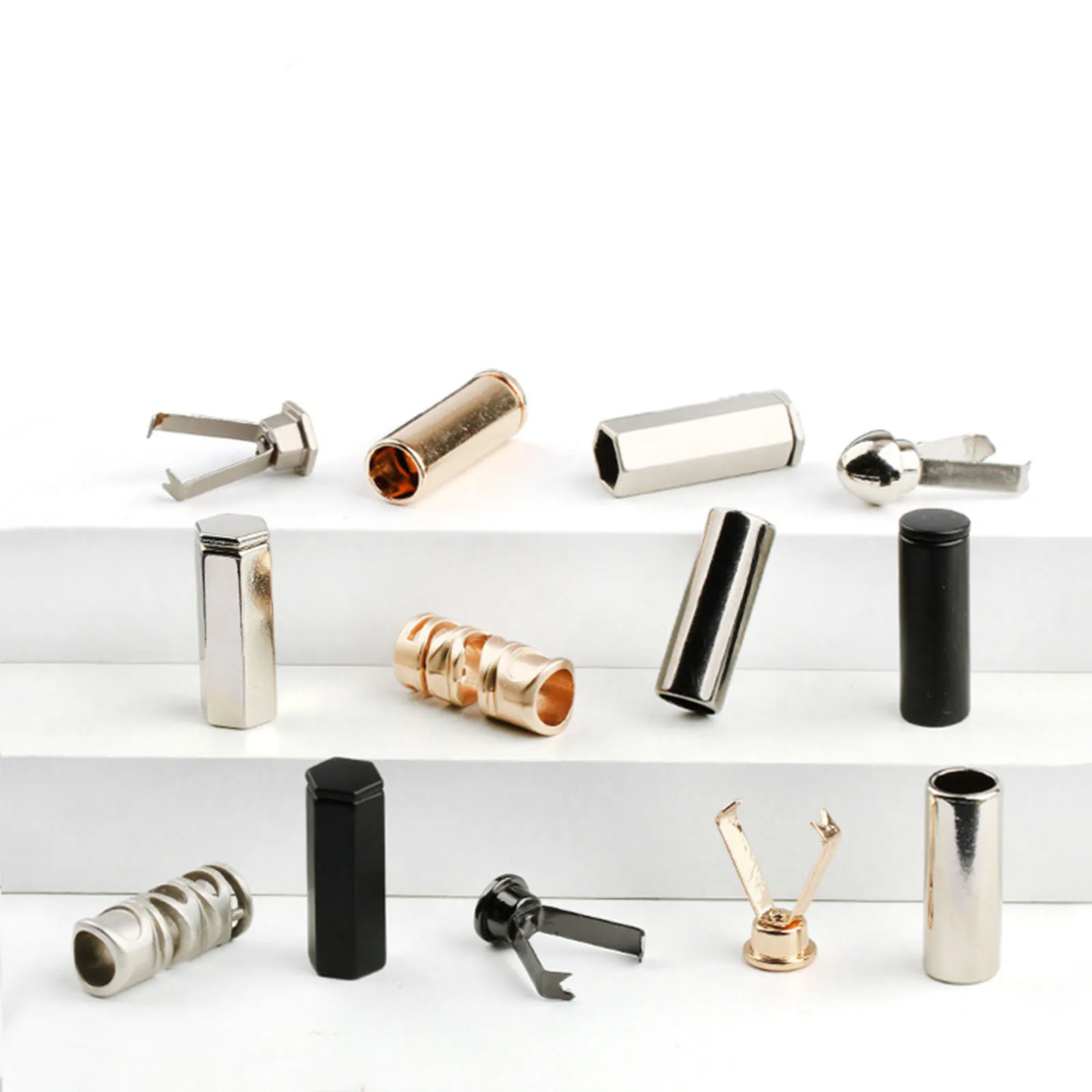 Premium Metal Cord Lock Stoppers: Adjustable Cylinder End Clips for ...