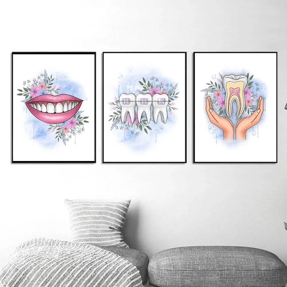 DHgate.com:Dental Art Canvas Wall Painting, Tooth Implant Poster ...